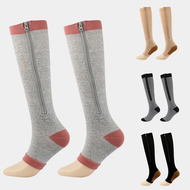 1PAIRES BAS DE Compression Douleur Soulage Mollet Jambe Support Pied ...