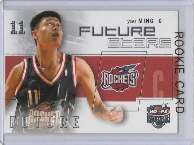 YAO MING ROOKIE KARTE 2002/03 Future Stars Basketball RC China HOUSTON ...