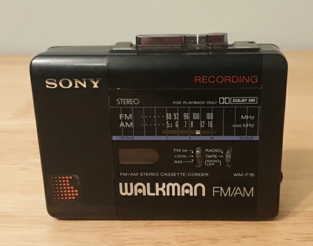 SONY WALKMAN WM-F76 Radio Cassette Recording With Inbuilt Speaker Needs ...