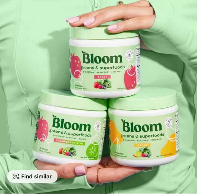 BLOOM NUTRITION GREENS & Superfoods Mango Flavour Powder 30 Servings £ ...