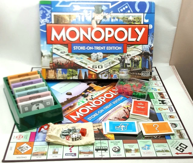 MONOPOLY BOARD GAME - Stoke-on-Trent Edition - 100% Complete Mint ...
