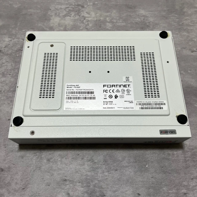 FORTINET FG-60F FORTIGATE-60F Netzwerksicherheitslizenz bis 04/2026【1 ...