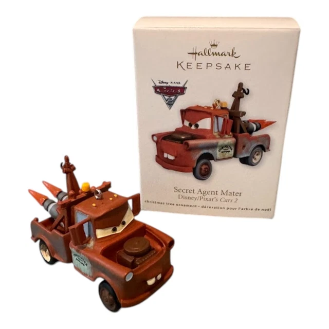 HALLMARK KEEPSAKE SECRET Agent Mater Ornament Disney/Pixar Cars 2 ...