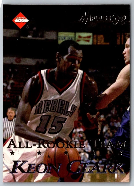 CARTE DE BASKETBALL magique 1998 Collector's Edge Impulse Keon Clark ...