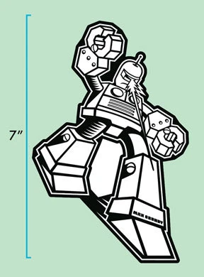 MASTER BLASTER STICKER by Atomic Kustom Kulture Artist Max Grundy Art ...