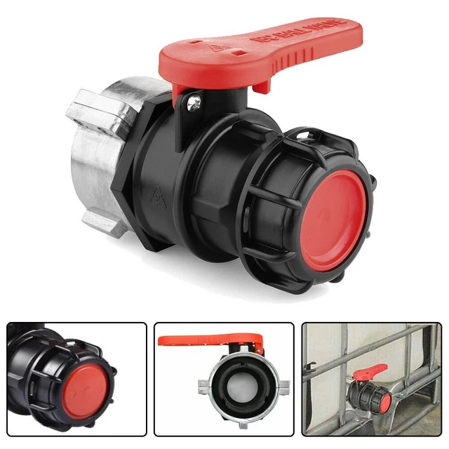 GARDEN IBC TANK Container Adaptor Ball Valve Chemical Barrel Valve 75 ...