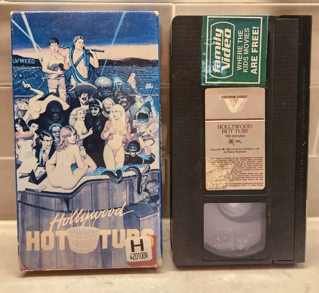 HOLLYWOOD HOT TUBS (VHS, 1984) w/ Dust Cover TESTED $19.99 - PicClick