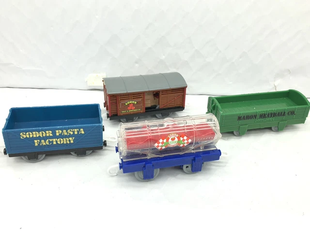 THOMAS THE TRAIN TrackMaster - SODOR PASTA MEATBALL SAUCE & FARM Car ...