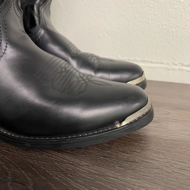 LAREDO MEN’S BLACK Western Cowboy Boots Pointed Toe 11EW Extra Wide £90 ...