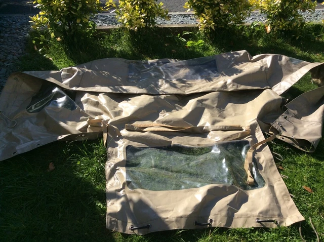 LAND ROVER DEFENDER 110 Double Cab Pick Up Canvas look PVC Hood , Roof ...