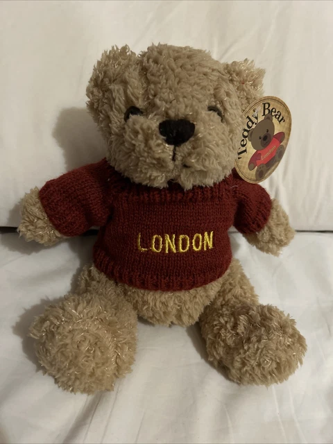 TEDDY BEAR PLUSH Red London Jumper Brand New With Tags Soft Toy ...