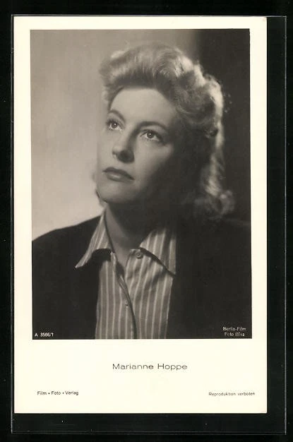CARTOLINA ATTRICE MARIANNE guardando seriamente in alto EUR 2,00 ...