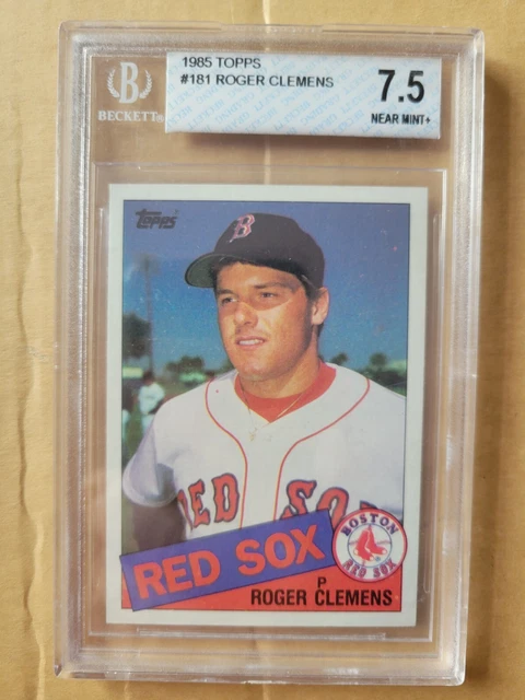 1985 TOPPS ROGER Clemens #181 BGS 7.5 recrue Boston Red Sox EUR 14,67 ...