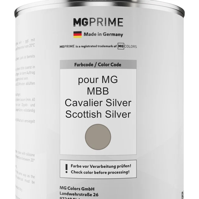 PEINTURE VOITURE KIT de pot pour MG MBB Cavalier Silver Scottish Silver ...