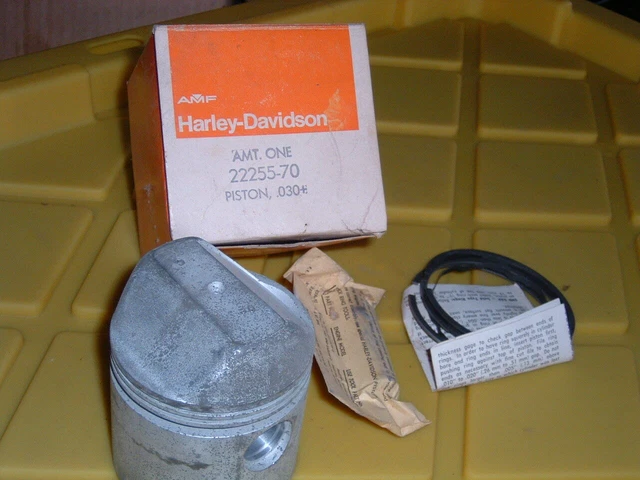 HARLEY IRONHEAD SPORTSTER 900 ,+.030 piston. one piston ,/ with rings ...