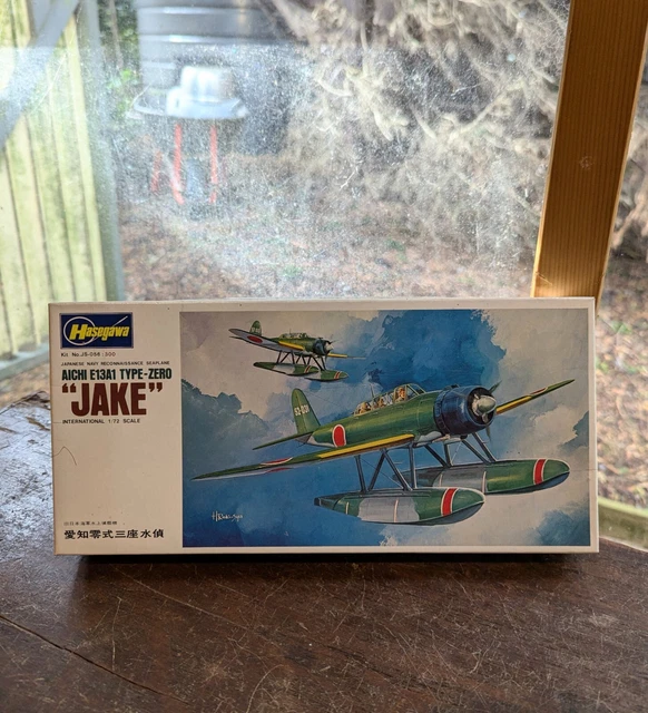VINTAGE HASEGAWA AICHI "Jake" Float Plane Model Aircraft Kit - 1:72 ...