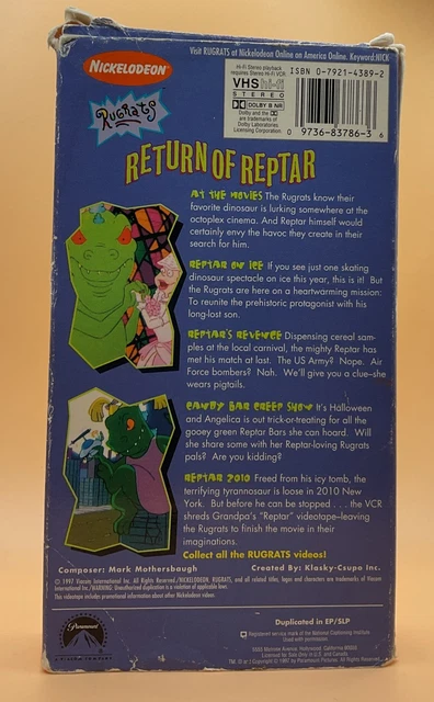 RUGRATS - RETURN of Reptar VHS 1997 Orange Tape **Buy 2 Get 1 Free** £8 ...