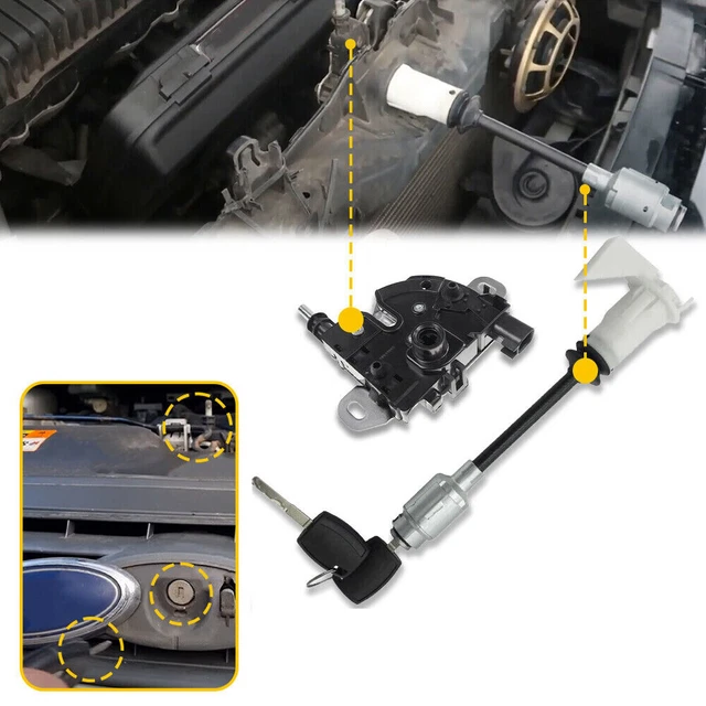 FOR FORD FOCUS MK2 2004-2012 Bonnet Release Lock Latch Catch Repair Set ...