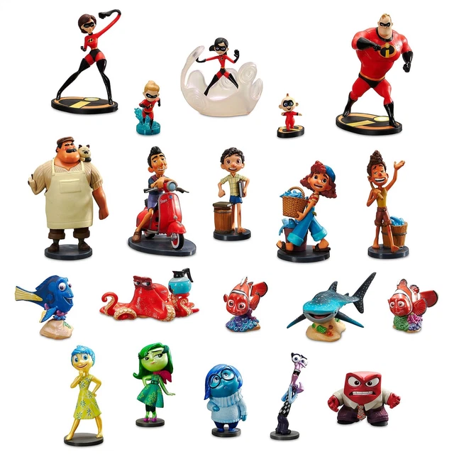 DISNEY PIXAR CHARACTERS Doll Figurine Playset Action Figure 20 Piece ...
