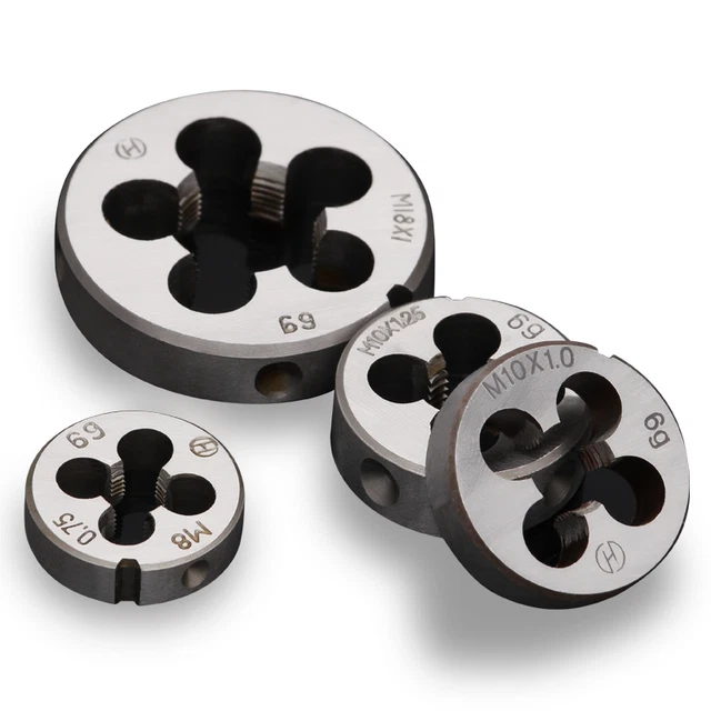 HSS CIRCULAR DIE - Metric Sizes M4 To M18 - Threading Metric Fine Round ...
