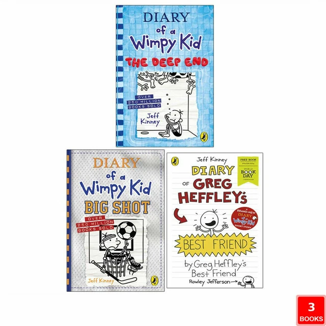 DIARY OF A Wimpy Kid Book 15-16 and World Book Day 3 Books Collection ...
