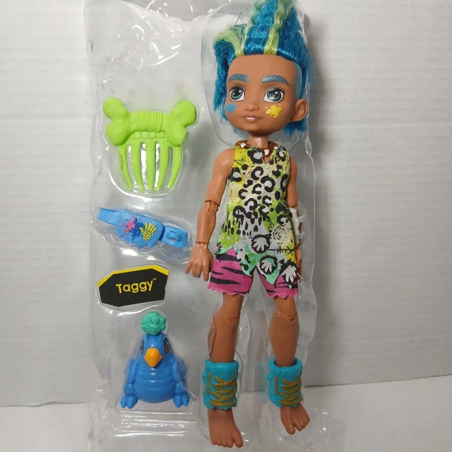 CAVE CLUB SLATE 10 inch Fashion Doll with Dinosaur Pet Taggy LOOSE $14. ...