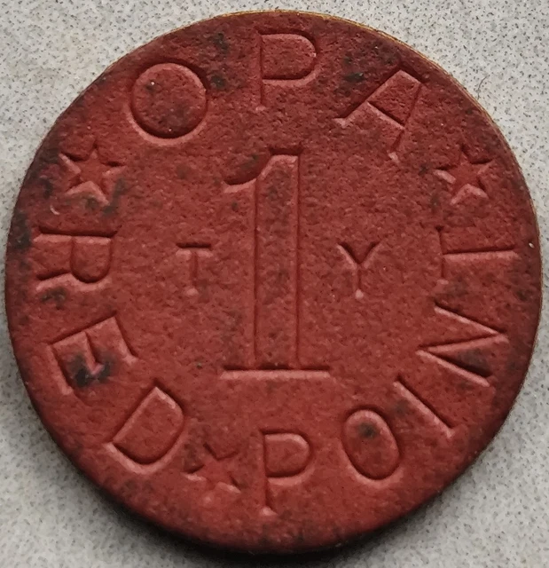 1 RATIONING TOKEN - OPA Red Point 🇺🇲 U.S Military WWII £6.43 - PicClick UK