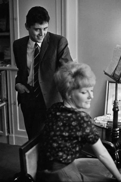 PETULA CLARK AND Sacha Distel in Paris on May 13 1965 France Old Photo ...