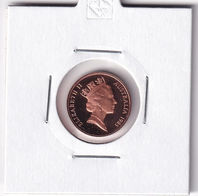 AUSTRALIAN PROOF: 1985 1 Cent Coin In 2X2 Holder.... .. EUR 3,04 ...