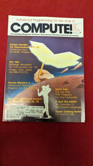 COMPUTE! MAGAZINE VINTAGE Computing April 1986 Issue 74 Vol. 8 No. 7 ...