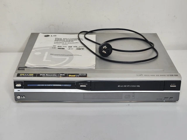 LG RC7723W VHS DVD Player Recorder With Manual - Faulty Not Working $80 ...