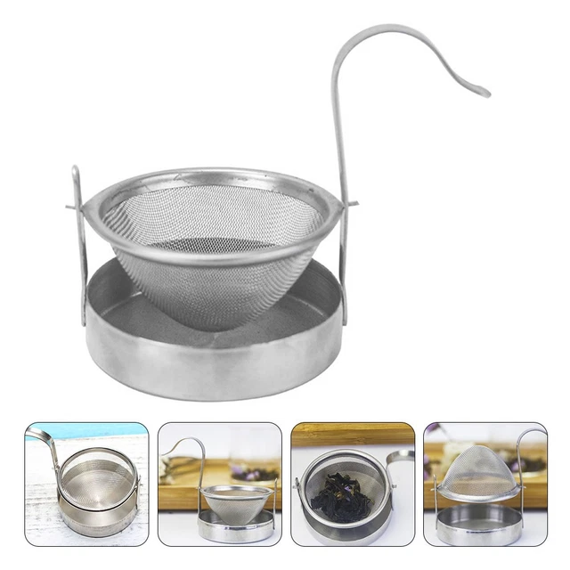 TEA FILTER BUCKET Fine Mesh Strainer Stainless Steel Round Loose $19.79 ...