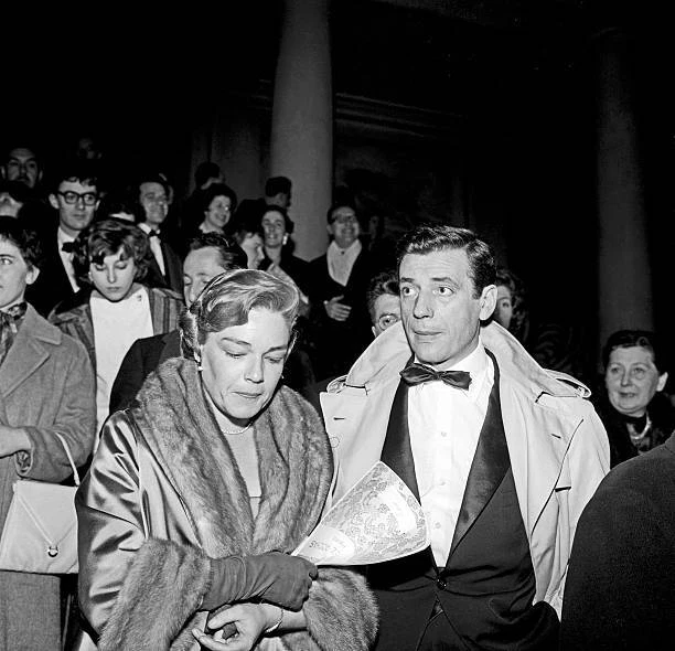 ITALIAN BORN FRENCH Actor And Singer Yves Montand And His Wife Old ...
