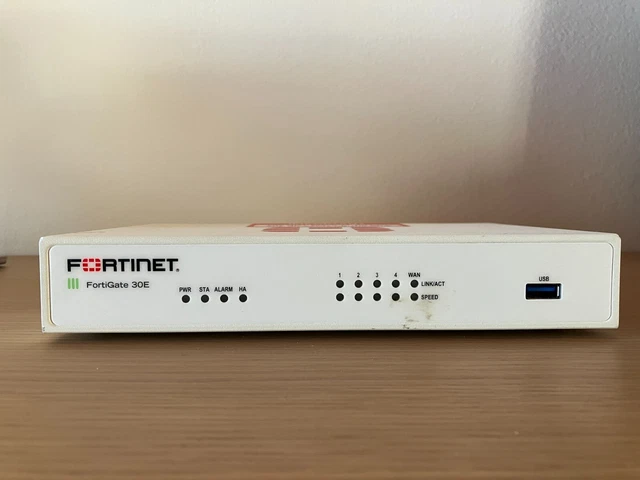 FIREWALL UTM FORTINET Fortigate 30e + ALIMENTATORE Originale - Senza ...