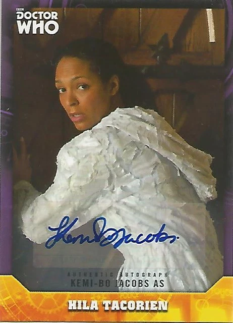 DOCTOR WHO SIGNATURE Series: Kemi-Bo Jacobs "Hila Tacorien" Autograph ...