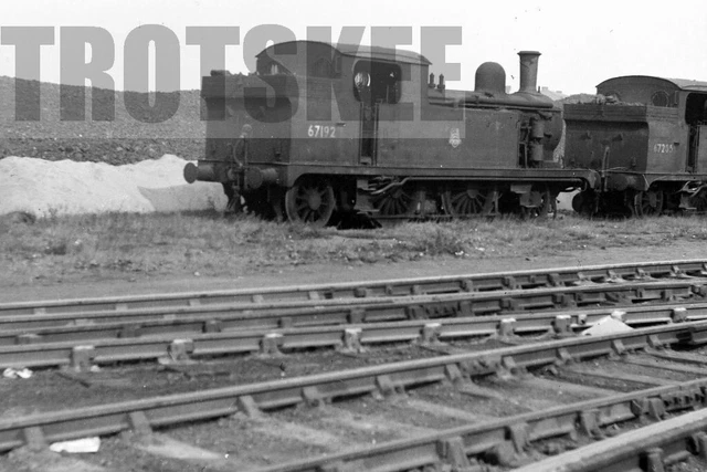 LARGER NEGATIVE BR British Railways Steam Loco 67192 Class F5 c1950s ...