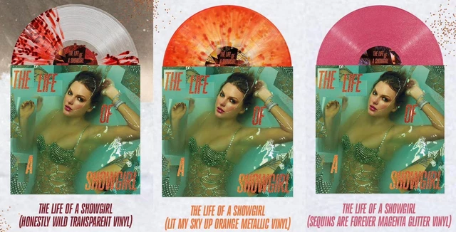 TAYLOR SWIFT THE Life Of A Showgirl Holiday Vinyl Collection Bundle ...