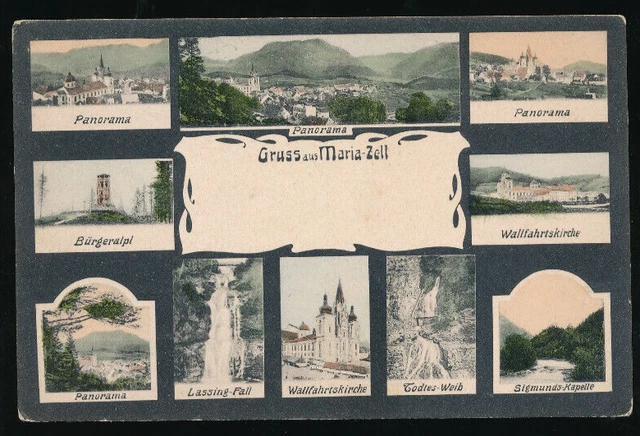 MEHRBILD-KARTE GRUSS AUS Mariazell Steiermark (1817) EUR 4,00 - PicClick DE
