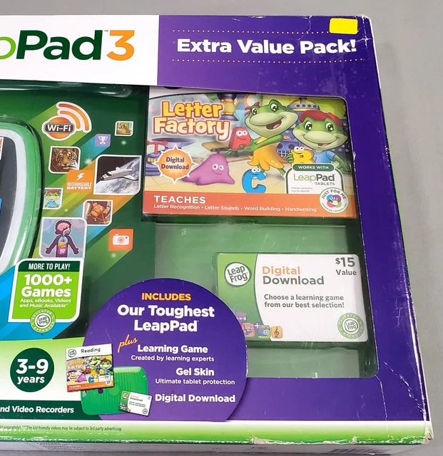 LEAPFROG LEAPPAD 3 Learning Tablet Kids WiFi Enabled Model 31500 New w ...