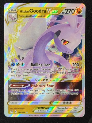 POKEMON LOST ORIGIN Hisuian Goodra Vstar Full Art Near Mint 136/196 £7. ...