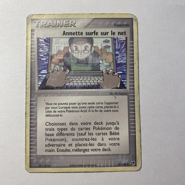 ANNETTE SURFE SUR le net 87/100 Carte Pokemon Français EUR 1,00 ...