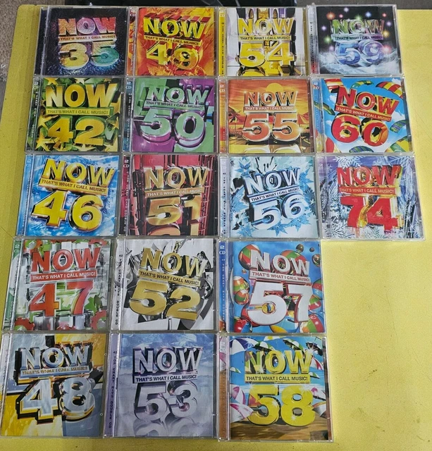 NOW THAT'S WHAT I Call Music CD bundle, 35, 42, 46-60, & 74 (18 x ...