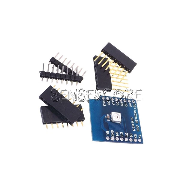 SCUDO LED WEMOS RGB per WeMos D1 mini # WS2812B # Arduino & Raspberry ... SCUDO LED WEMOS RGB per WeMos D1 mini # WS2812B # Arduino & Raspberry ...