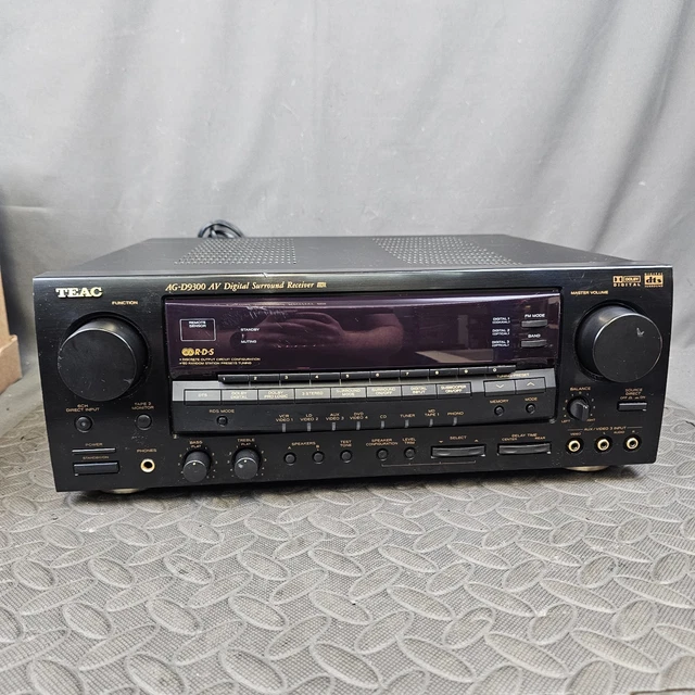 TEAC AG-D9300 AV Digital 7.1Ch Surround Receiver Dolby Digital Pro ...