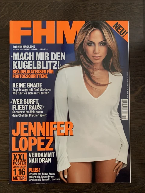 FHM MAGAZIN NOVEMBER 2000/ Jennifer Lopez Top Zustand! EUR 9,99 ...
