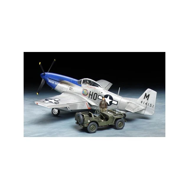 TAMIYA TAMI25205 TAMIYA 25205 MAQUETTE AVION P-51D MUSTANG ET 1/4TON ...