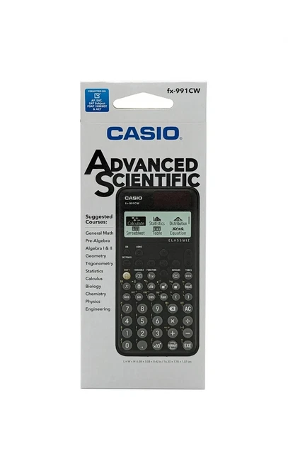 CASIO CLASSWIZ FX-991CW Scientific Calculator, Black $27.30 - PicClick CA