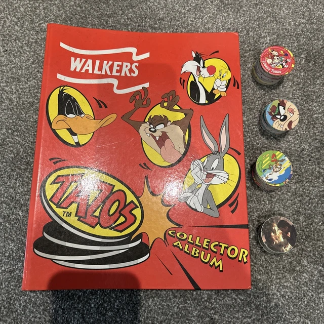 WALKERS TAZOS COLLECTOR Album Tazos Included Pokémon Yugioh Star Wars ...