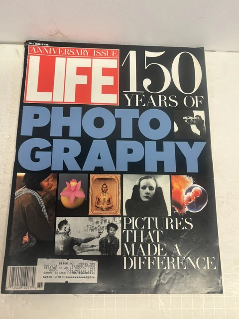 LIFE MAGAZINE ANNIVERSARY Issue 150 Years of Photography Fall 1988 £3. ...