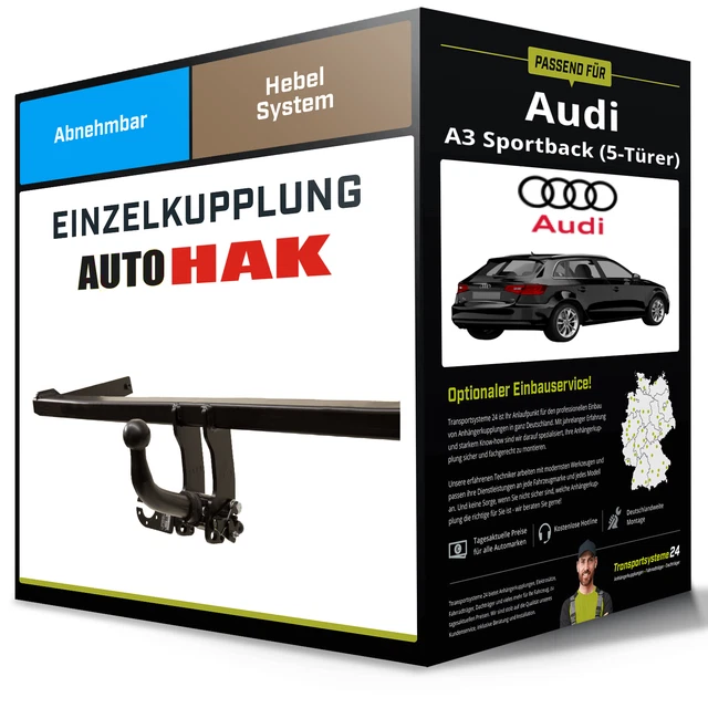 Anhängerkupplung Audi A3 8p